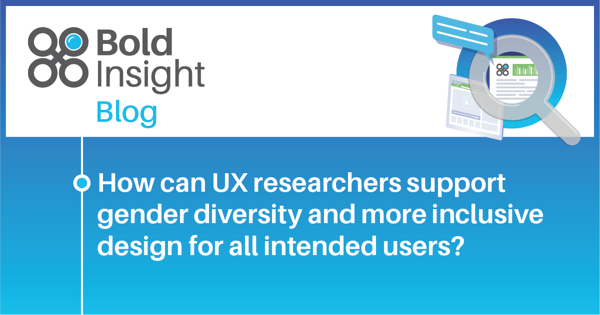 How can UX researchers support gender diversity and more inclusive ...